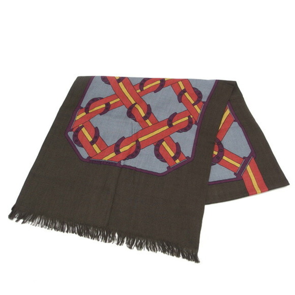 Hermes | Accessories | Hermes Horseshoe Pattern Large Stole Scarf ...